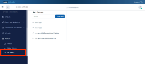 Tabbars - ASM Activator Documentation